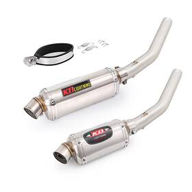 KO LIGHTNING HPMPPI205-B Exhaust Middle Pipe Muffler Steel